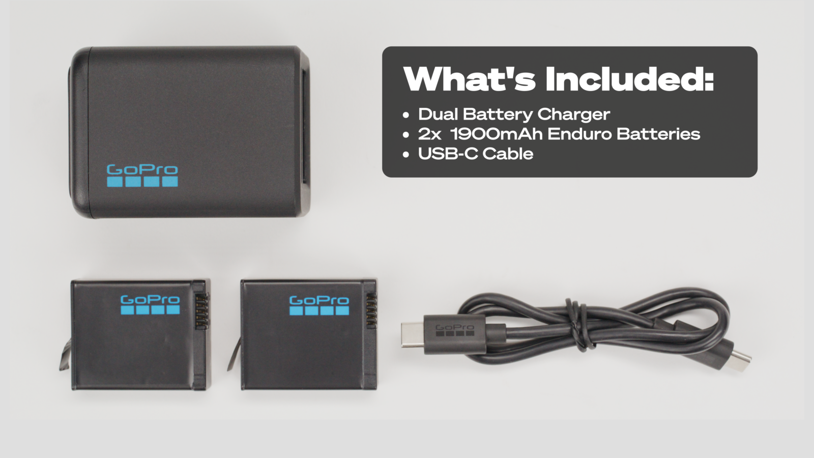 Dual Battery Charger for GoPro Hero 13 Black